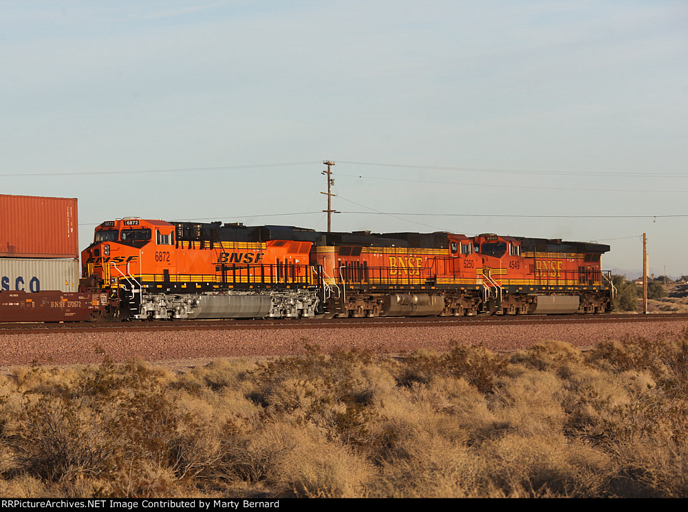 DPUs BNSF 6872, 5250, and 4549